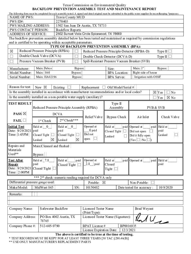 Fillable Online Travis County MUD Fax Email Print - pdfFiller