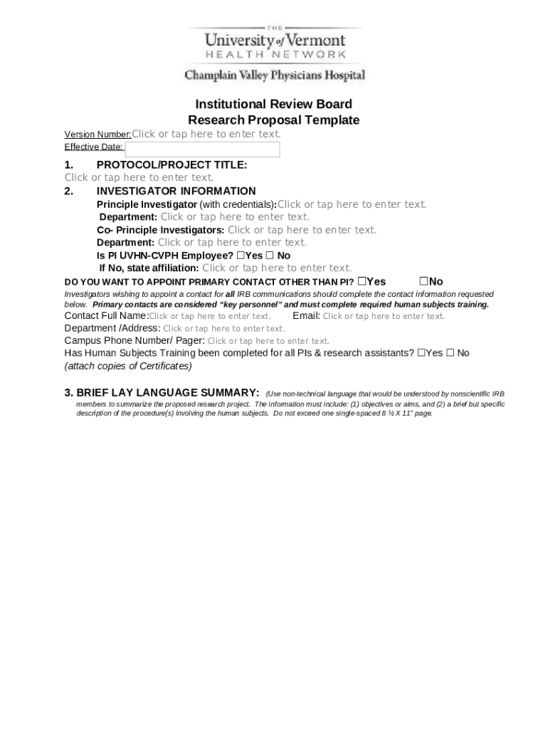 Collaborative Research Proposal Template Doc Template | pdfFiller