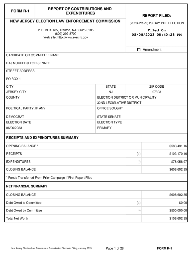 Fillable Online Annual Reports - NJ Election Law Enforcement Commission ...