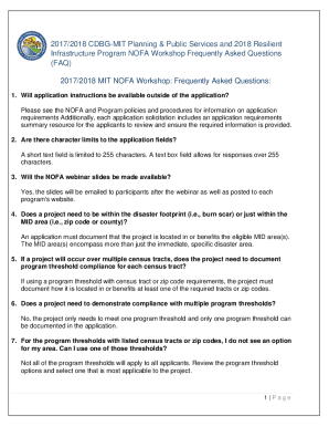 Fillable Online CDBG-DR Policy Bulletins, FAQs, and ODR Digests - HUD ...