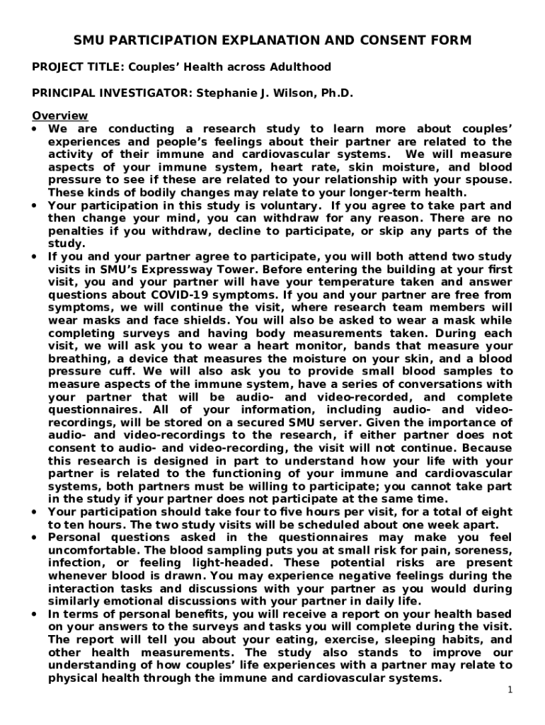 smu participation explanation and consent - CDN Doc Template | pdfFiller