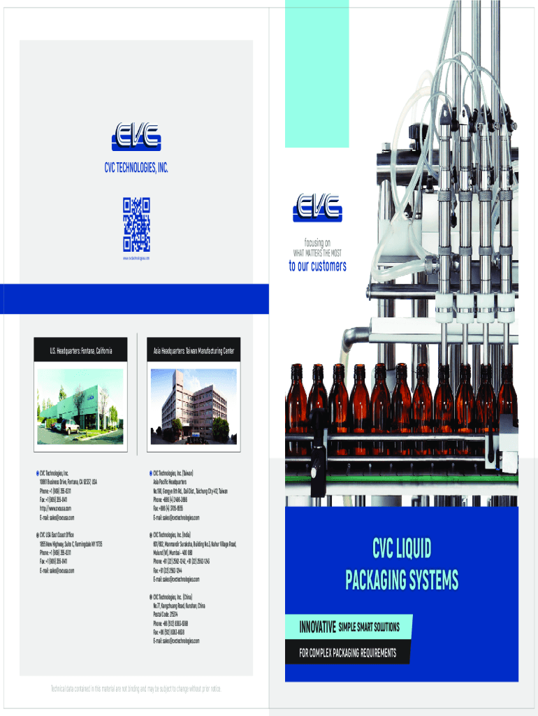 Fillable Online Tablet counting machine: CVC Technologies, Inc. USA ...