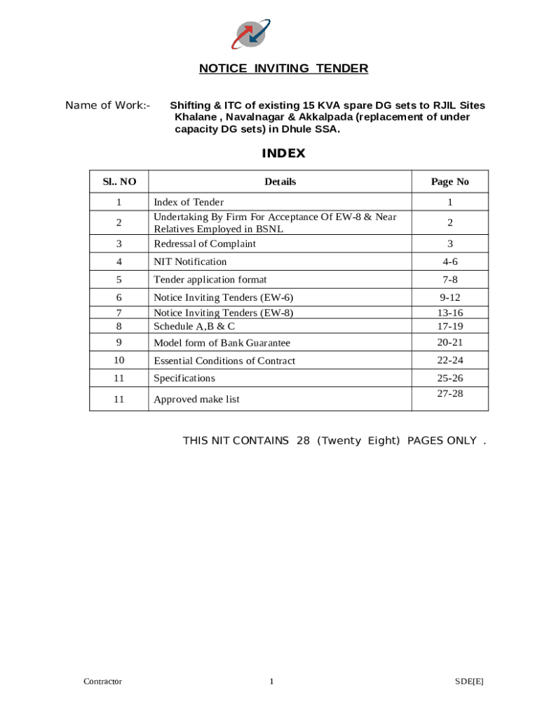 notice inviting tender - MAHARASHTRA INTRANET PORTAL Doc Template ...