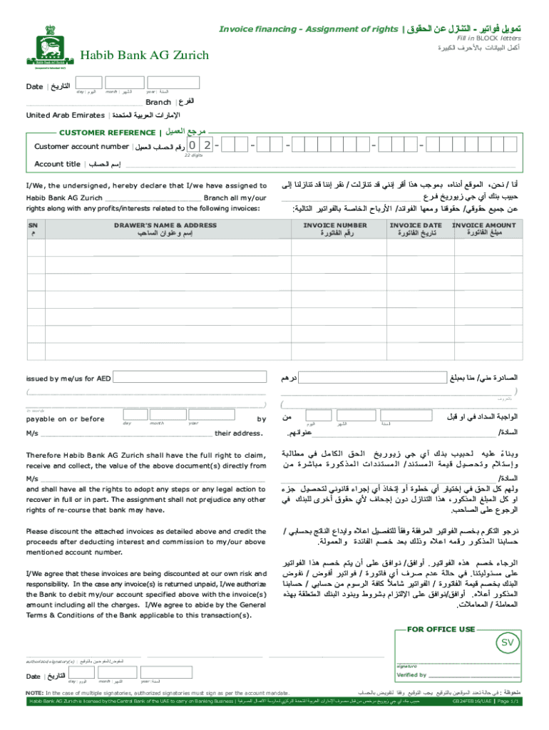 Fillable Online Notice of Assignment in Invoice Factoring Fax Email ...