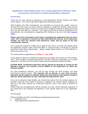 My lived experience means I can relate Doc Template | pdfFiller