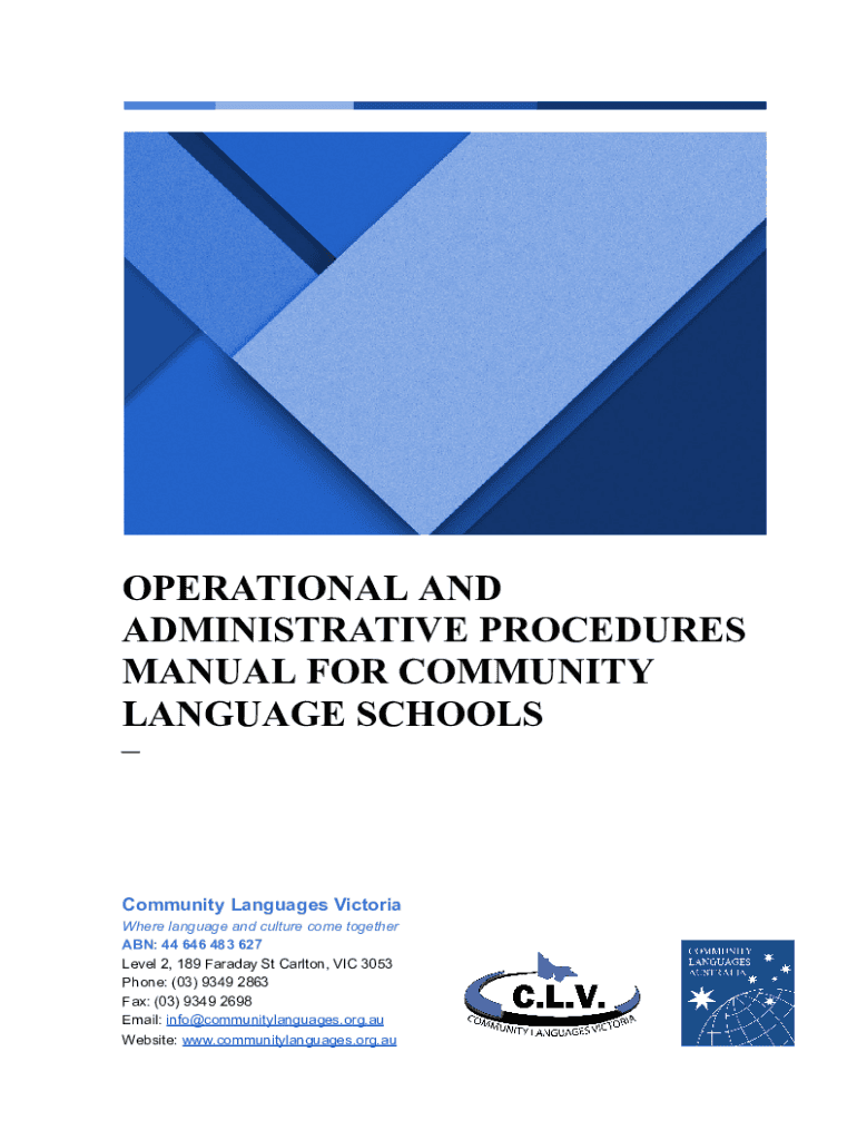 Fillable Online communitylanguages org 10 - Operational and ...