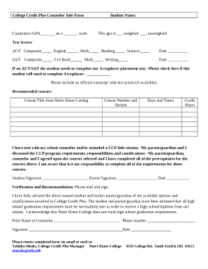 Qualifications for CCP classes set by the State Doc Template | pdfFiller