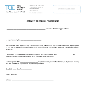 Fillable Online Consent to Special Procedures.V2.docx Fax Email Print ...