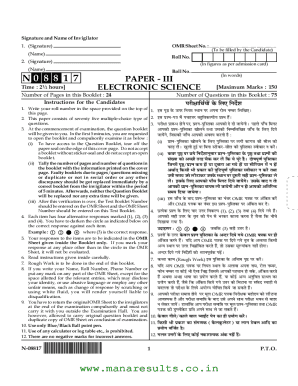 Fillable Online N 08817 Paper III Electronic Science.pmd Fax Email Print - pdfFiller