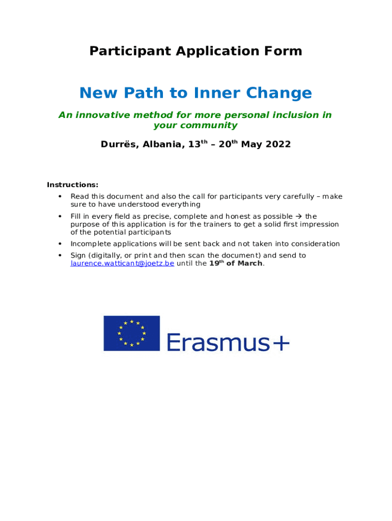 application--for-participants-New-Path-to-Inner-Changes Doc Template | pdfFiller