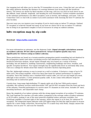 Fillable Online TV Broadcast Tower Signal Locator and Antenna Map Fax ...