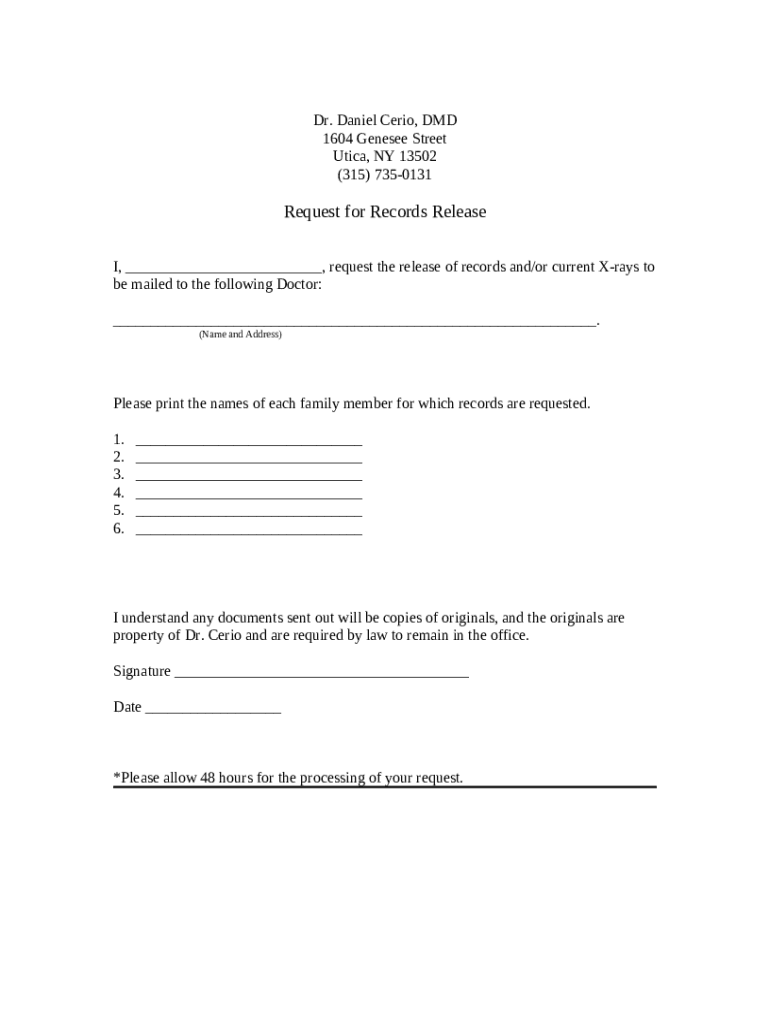 Family Dental Healthcare - Dr. Daniel R. Cerio, DMD Doc Template ...