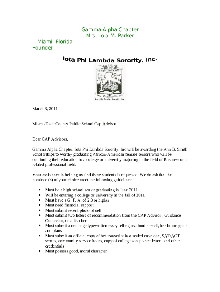 Iota Phi Lambda Sorority Inc. - Southern Region's Gamma ... Doc Template | pdfFiller