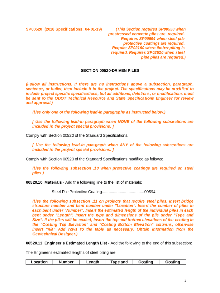 Introduction to Pile Driving Inspection Doc Template | pdfFiller