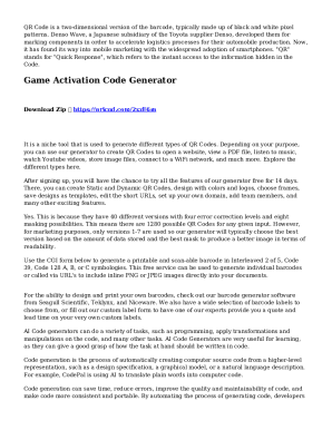 Fillable Online Quick Response (QR) Code: Definition and How ... Fax ...