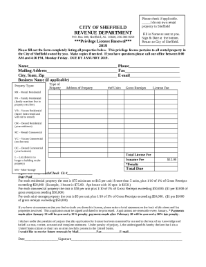 MEMO Business Privilege Licenses - Alabama Department of ... Doc ...