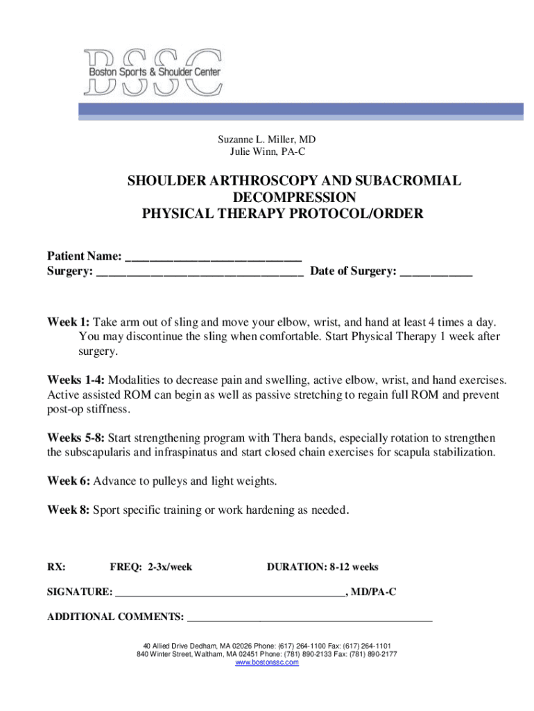 Fillable Online shoulder-arthroscopy-and-subacromial-decompression ...