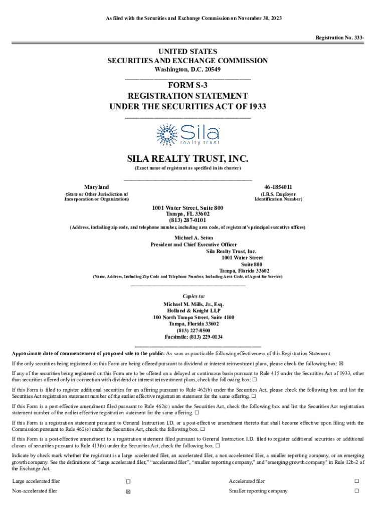 Fillable Online 0001567925-23-000070. Form S-3D filed on 2023-11-30 ...