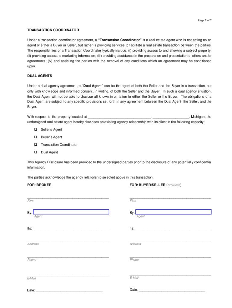 Fillable Online 07 Law of Agency 2 Chapter 2: Agency Disclosure: Form ...