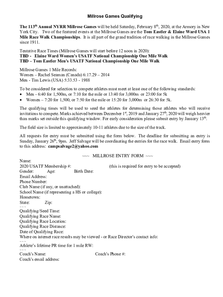 Fillable Online International Medalists and National Record-Holders to ... Fillable Online International Medalists and National Record-Holders to ...