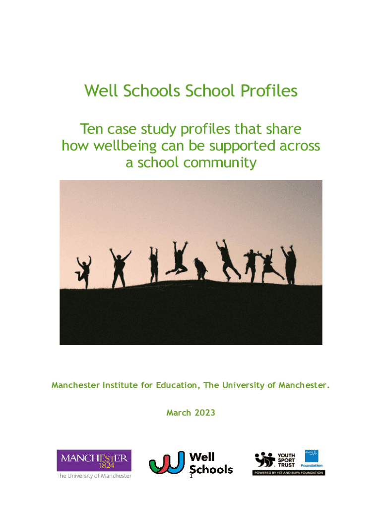 Fillable Online School Profiles: Ten accounts of supporting wellbeing ...