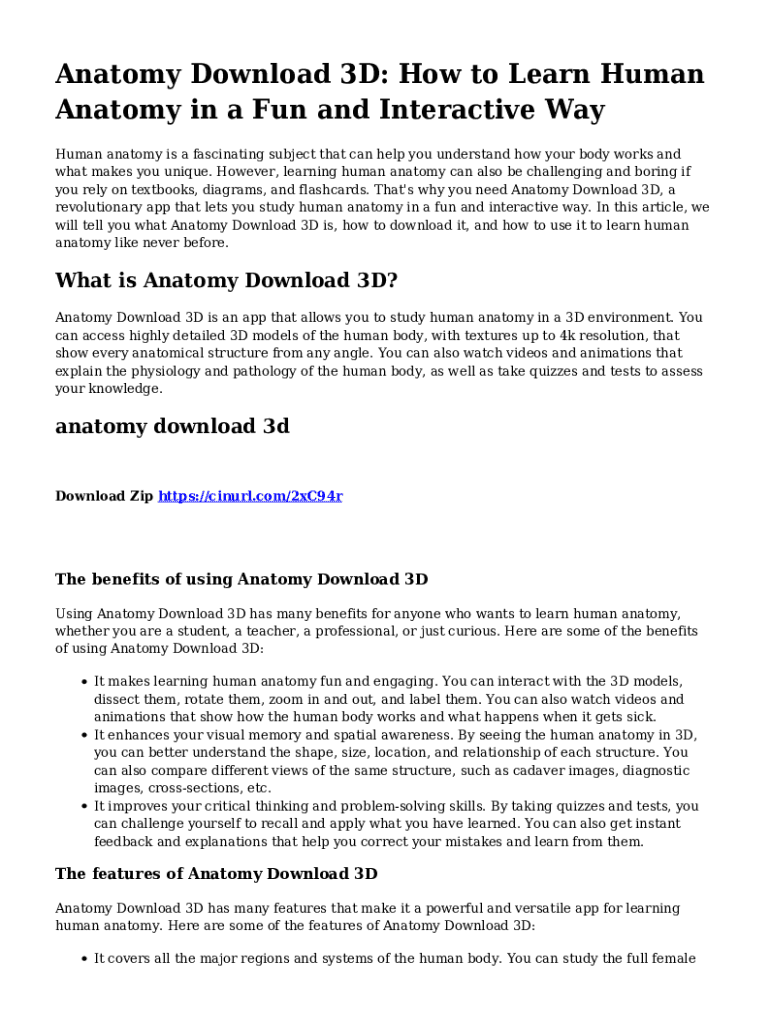 Fillable Online Anatomy & Physiology I & IIOpen & Free - OLI-CMU Fax ...