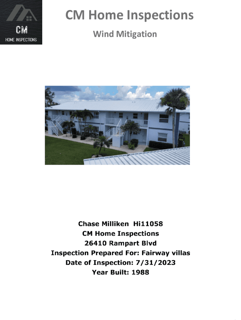 Fillable Online 4-Point Inspection Form. Fairway villas Fax Email Print ...