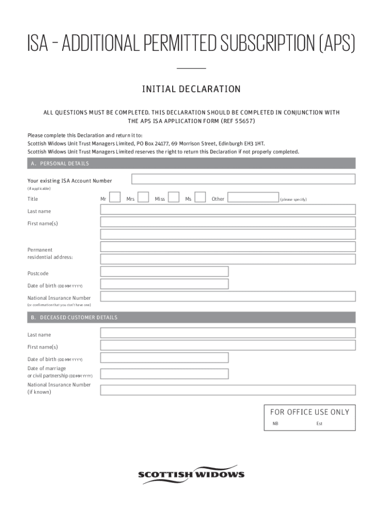 Fillable Online l11 additional permitted subscriptions application form.pdf Fax Email Print ...