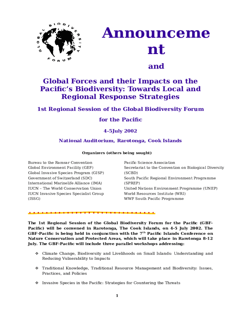 Experts from the region identify key elements for the early ... Doc ...