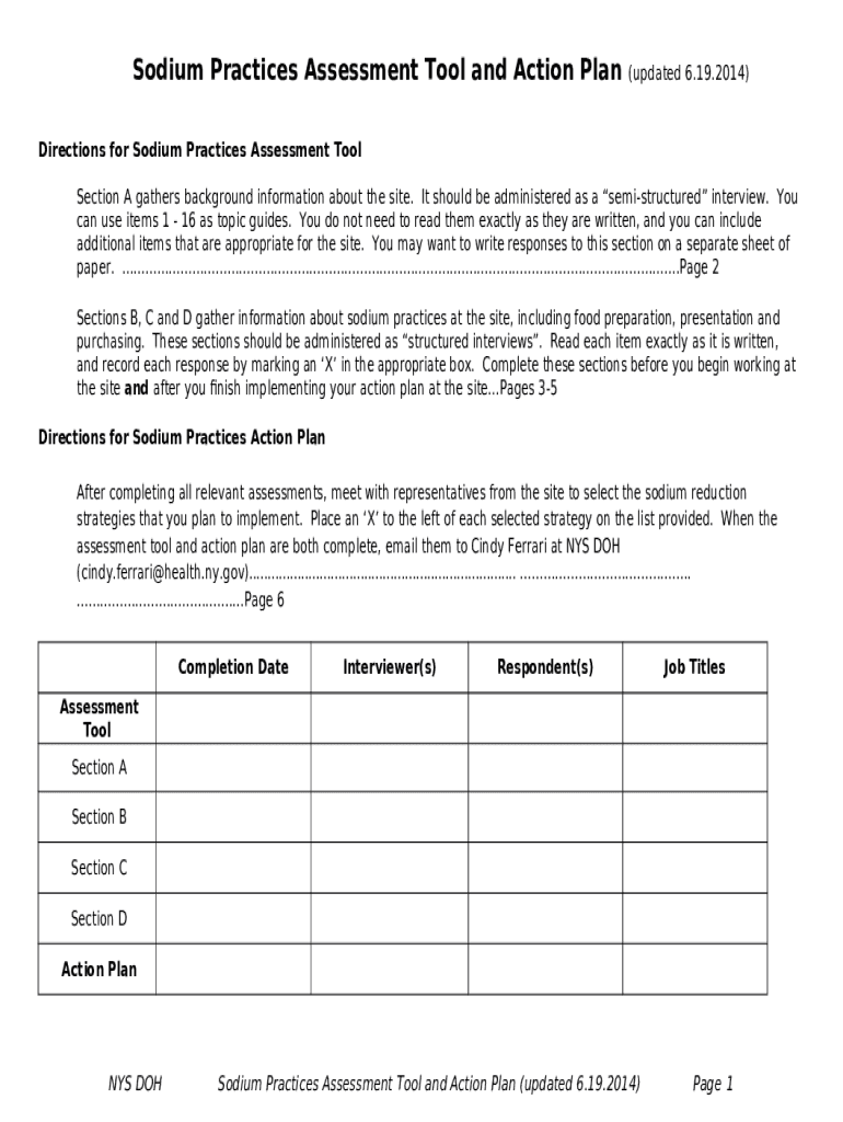 Development and validation of a sodium AnaLysis tool (SALT) Doc ...