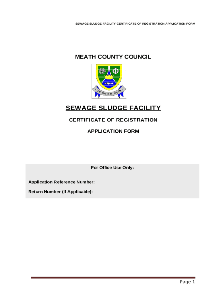 Sewage Sludge Application ... Doc Template | pdfFiller