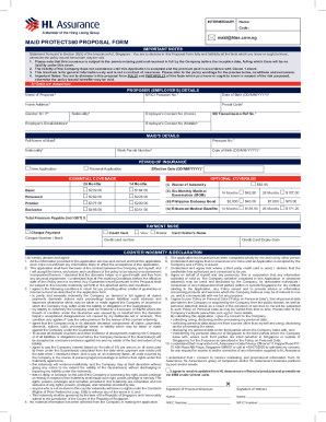 Fillable Online domestic maid proposal form Fax Email Print - pdfFiller