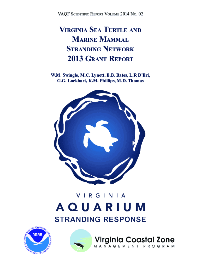 Fillable Online Virginia Sea Turtle and Marine Mammal Stranding Network ...