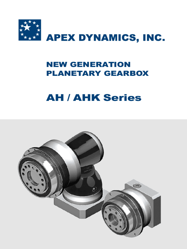 Fillable Online Low-Profile Drive Gearbox with REV MAX Planetary Fax ...