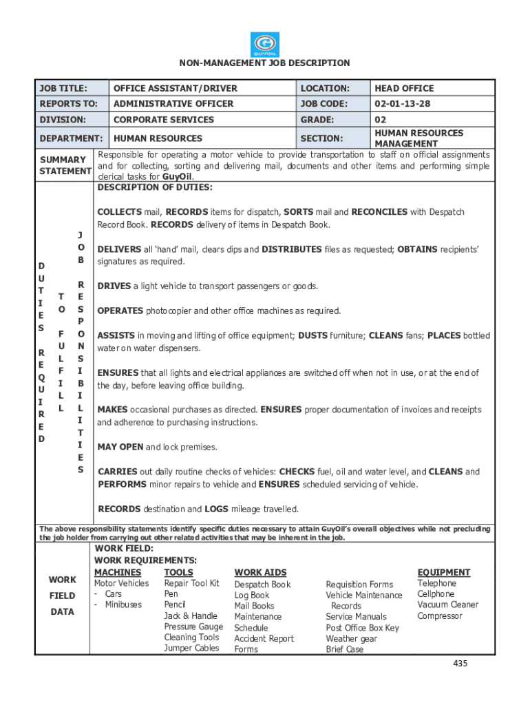 Fillable Online 25 Administrative Job Titles and Roles With ...