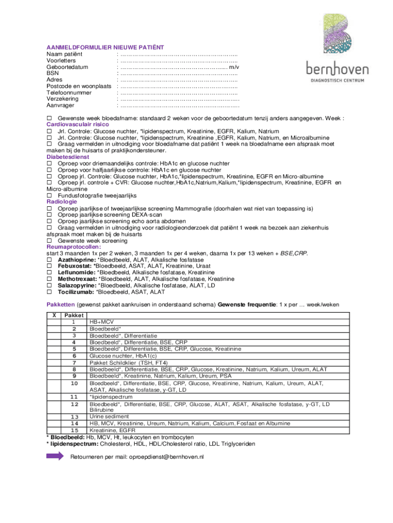 Invulbaar Online INSCHRIJFFORMULIER - Huisartsenpraktijk Het Ambacht Faxnummer Email Afdrukken ...