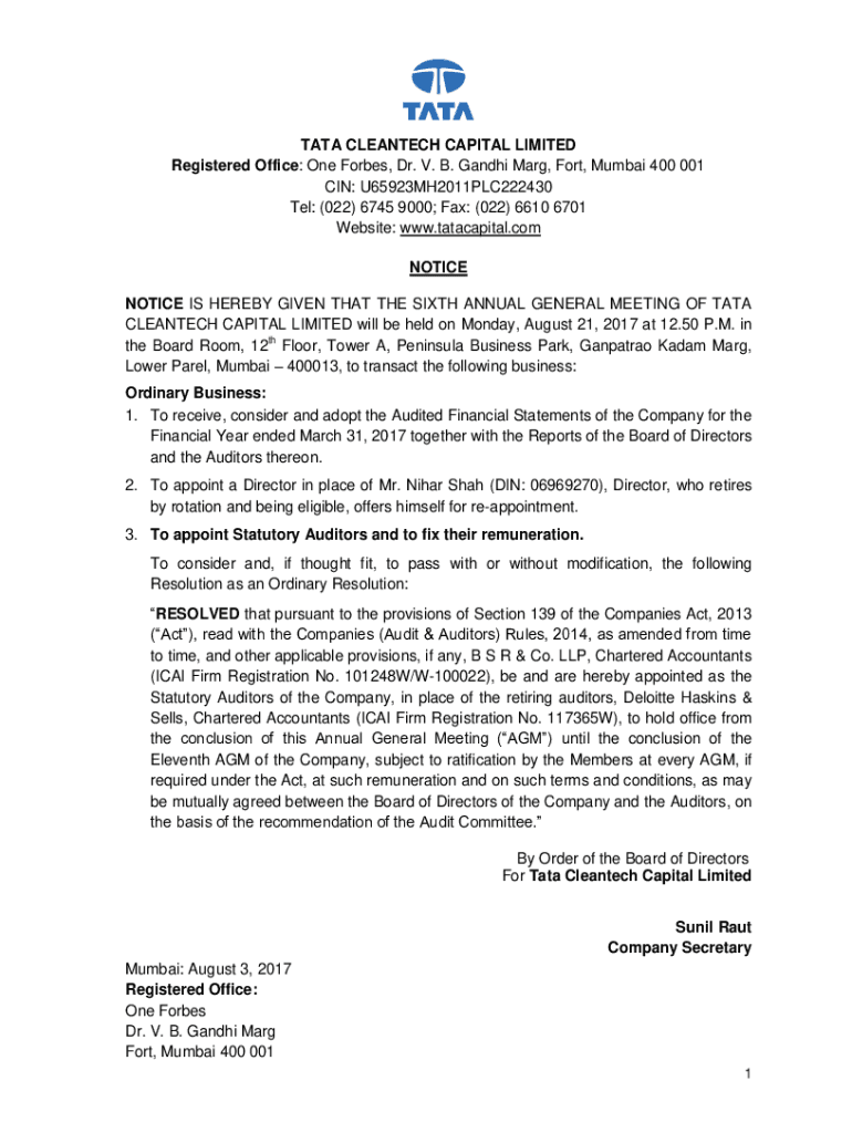 Fillable Online tata - issue of commercial paper (cp) - letter of offer ...