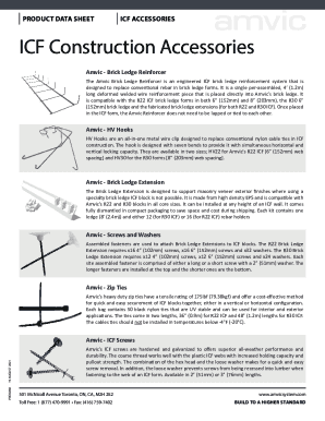 Fillable Online Amvic ICF Product Specification Sheet Fax Email Print ...