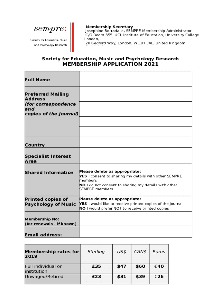 Background and aims of the Society Doc Template | pdfFiller