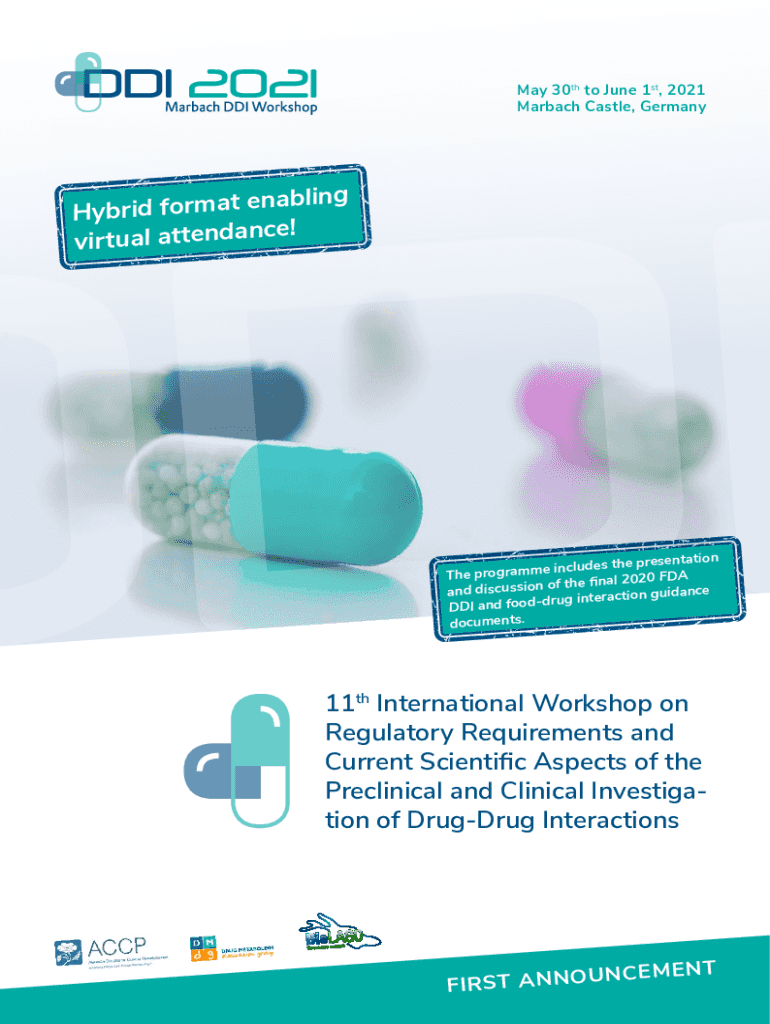 Fillable Online DDI Workshop MarbachDrug-Drug Interaction Workshop ...