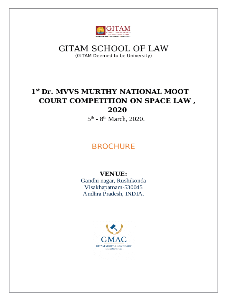 (GITAM Deemed to be University) Doc Template | pdfFiller