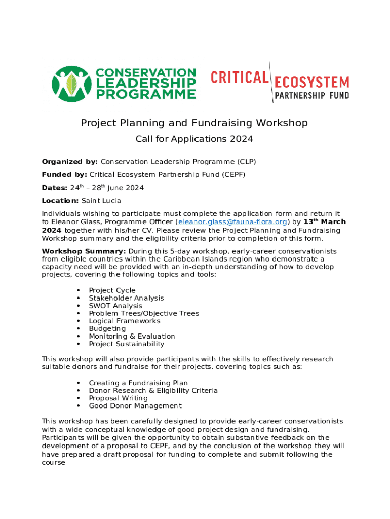 Conservation Leadership Programme - CLP is hosting an... Doc Template ...