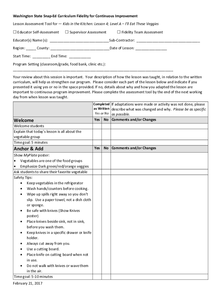 Fillable Online kids-in-the-kitchen-assessment-tool-level-a-4.pdf Fax ...