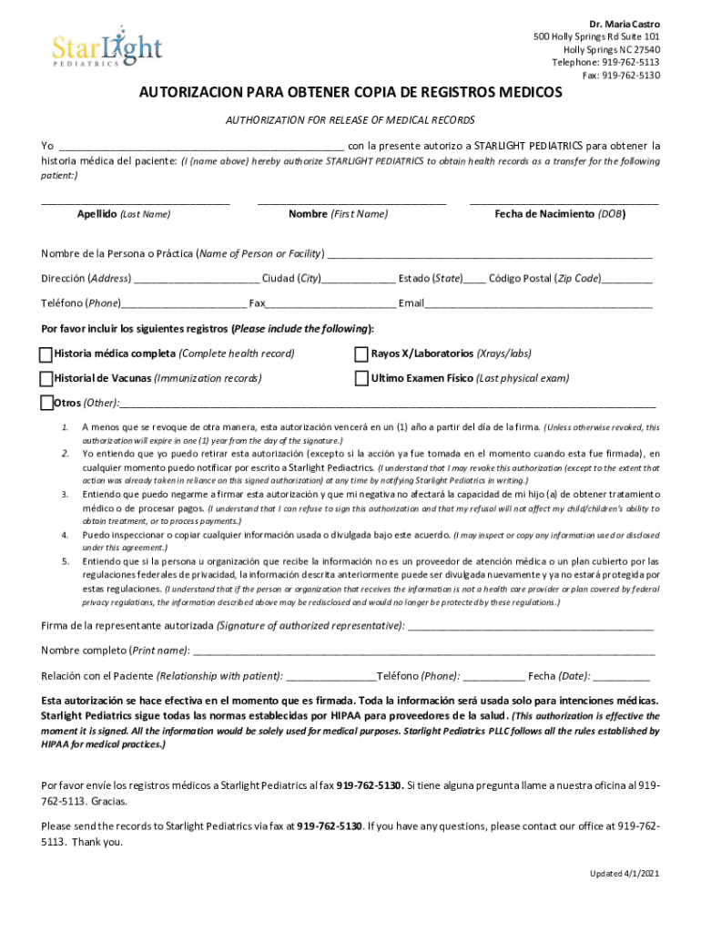 Completable En línea Dr. Maria Castro, MD, Pediatrics Specialist ...
