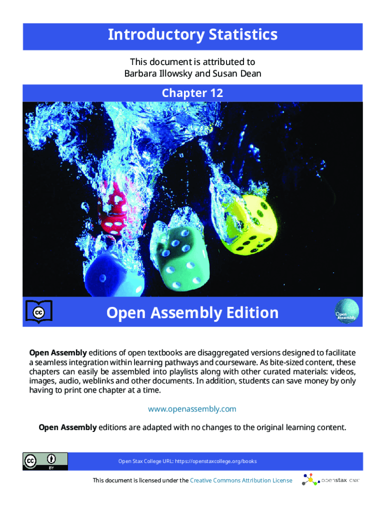 Fillable Online Free Introductory to Statistics Textbook for Download Fax Email Print - pdfFiller