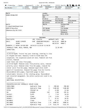 Fillable Online Equipment Profile - IntelliDealer Fax Email Print ...