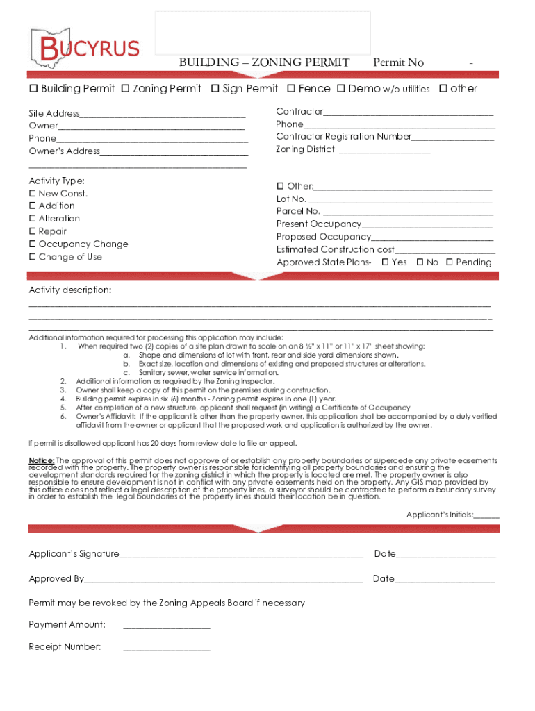 Fillable Online Applications Permits & Fees Fax Email Print - pdfFiller