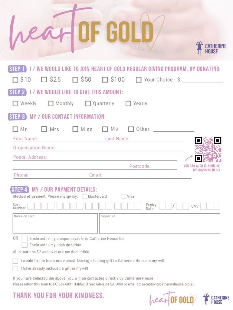 Fillable Online HoG Donation Form Fax Email Print - pdfFiller