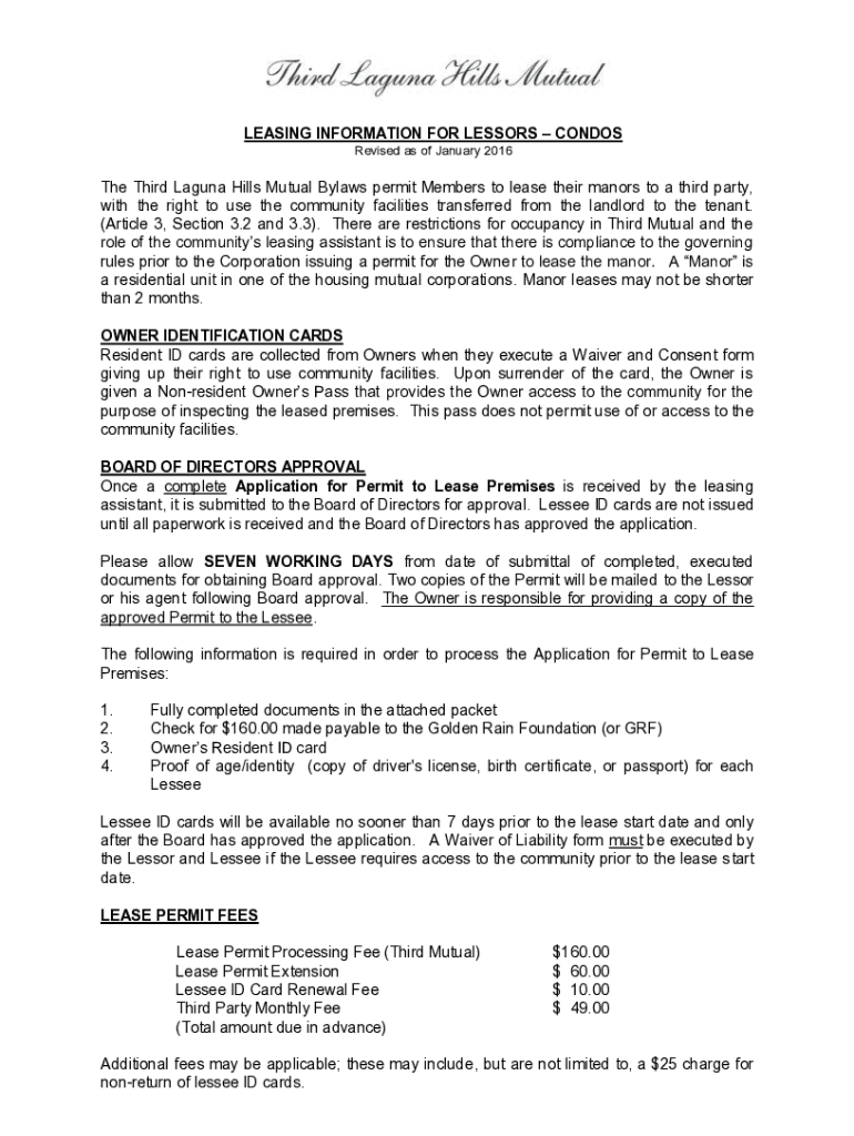 Fillable Online Lease/Rental Authorization Policy and Application Fax Email Print - pdfFiller