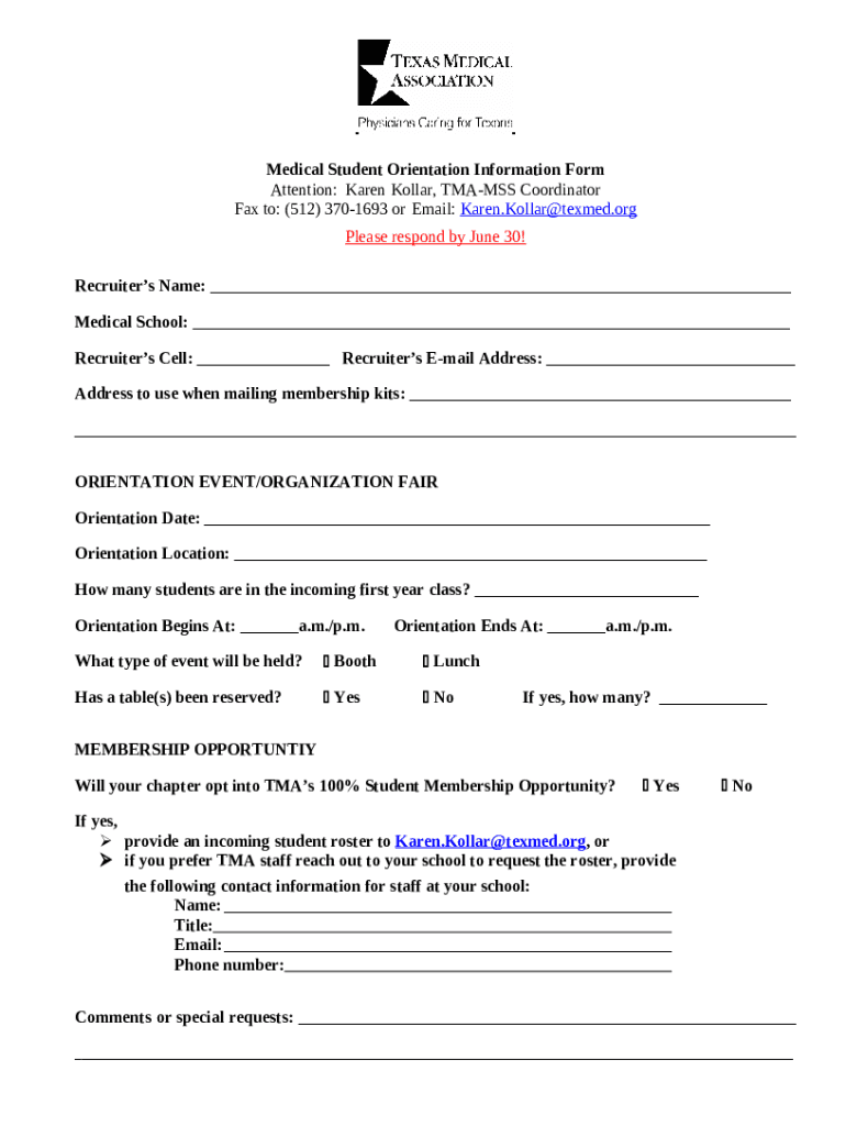 LM - Medical Student Orientation Ination . Leadership Manual - Medical Student Orientation ...